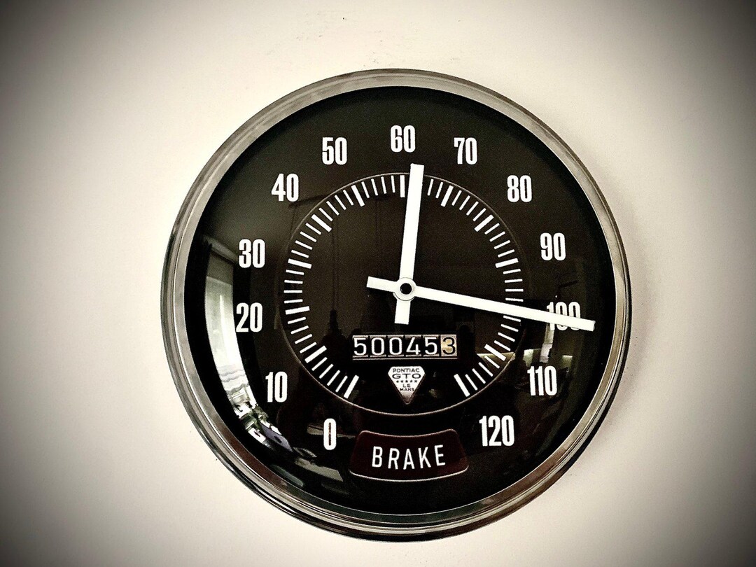 Speedometer Wall Clock Inspired by Pontiac GTO Lemans Tempest Grand ...