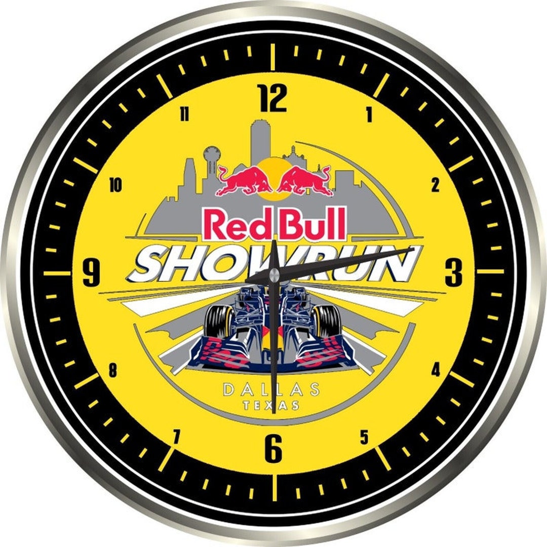 Red Bull Racing Formula 1 Wall Clock , Perfect Decoration for Any ...