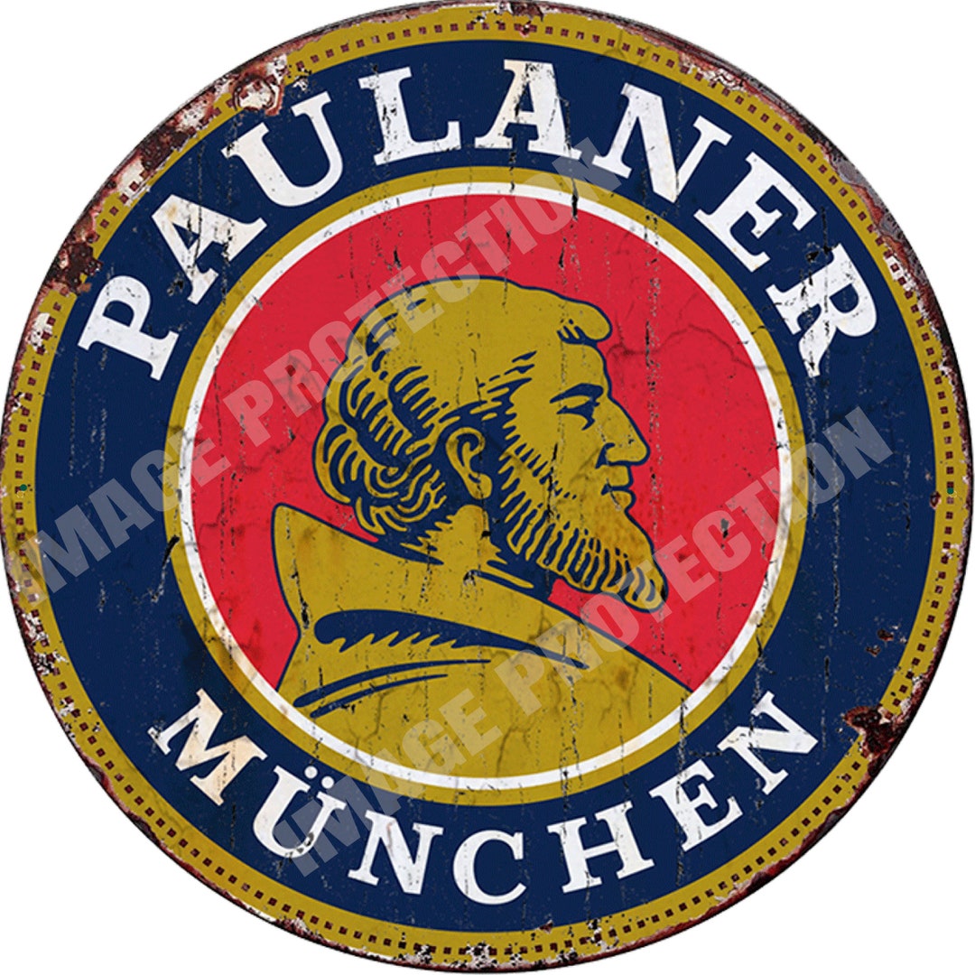 Famous German Beer Sign , Round Metal Tin Sign , 30cm Diameter 12 ...