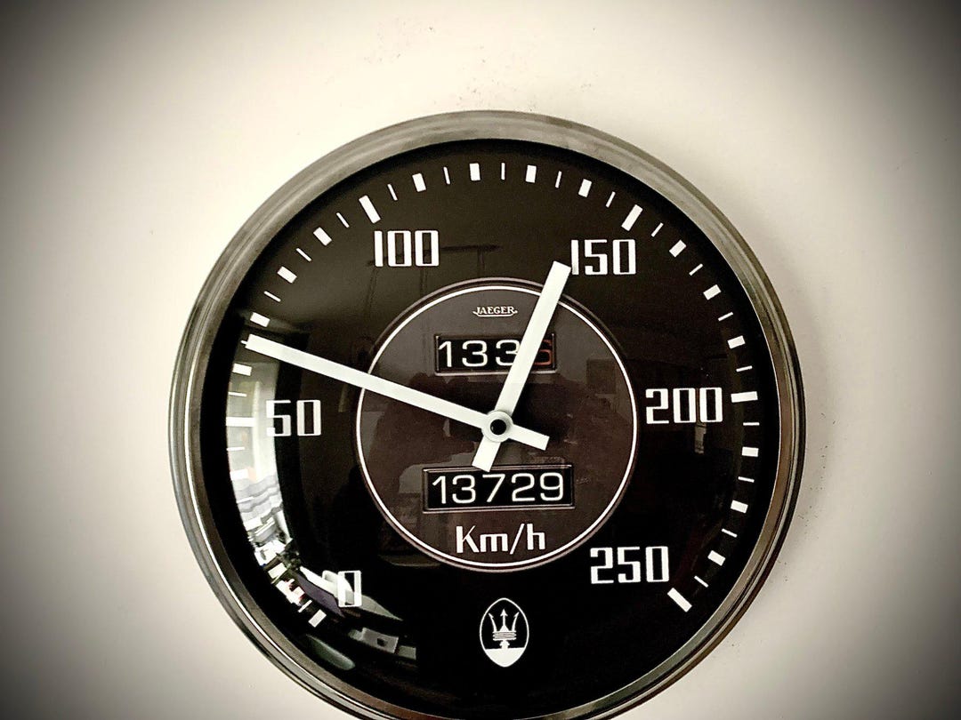 Speedometer Wall Clock Inspired by Maserati 3500 GT Automotive Art - Etsy