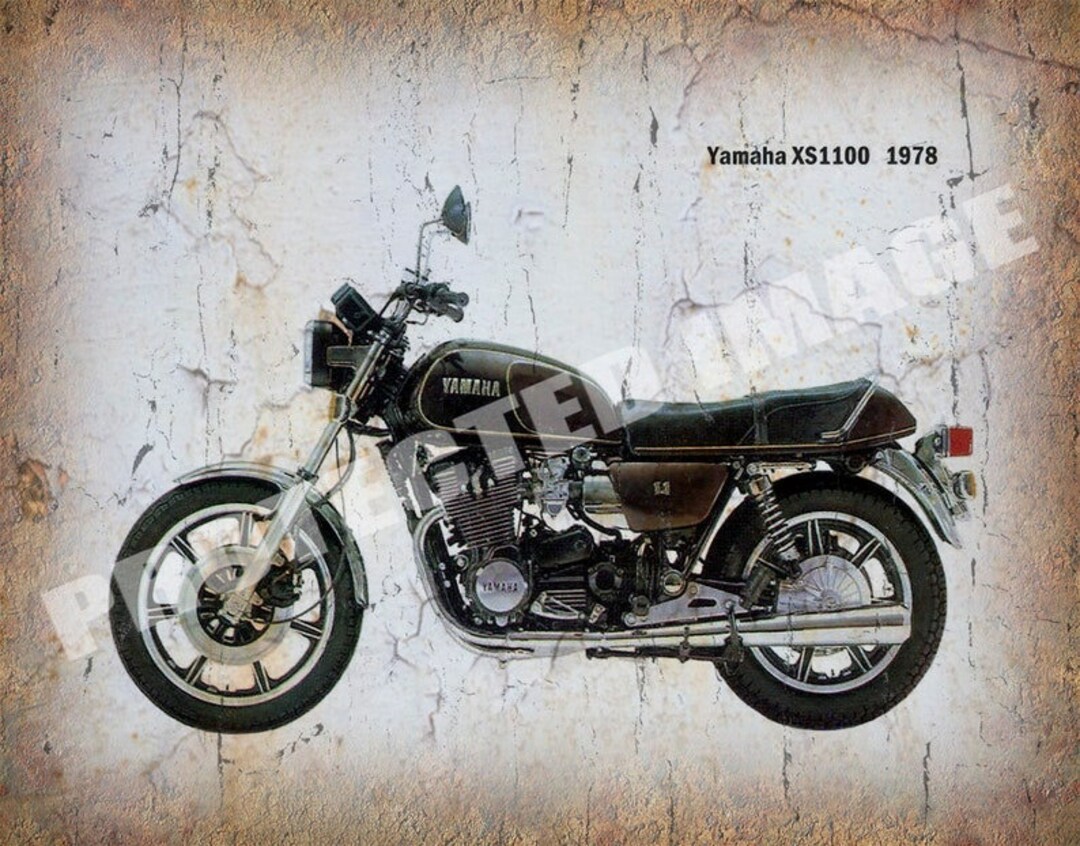 Yamaha XS1000 1978, Vintage Retro Style Motorcycle , Metal , Tin Sign ...