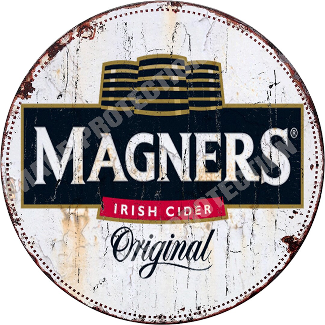 Famous Irish Cider , Round Metal Tin Sign , 30cm Diameter 12" , Pub ...