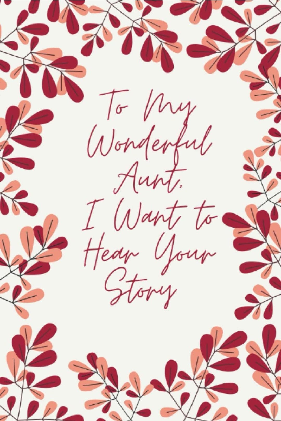 Aunt's Guided Journal, Memory Book, Life Story Gift - Etsy Australia