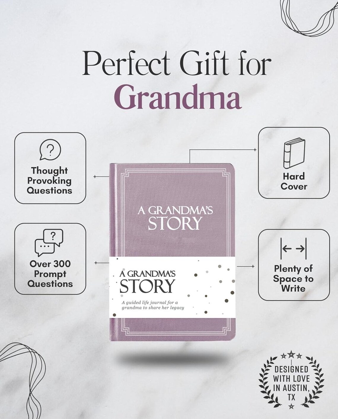 Grandma's Life Story Journal: A Meaningful Keepsake for Grandma to ...