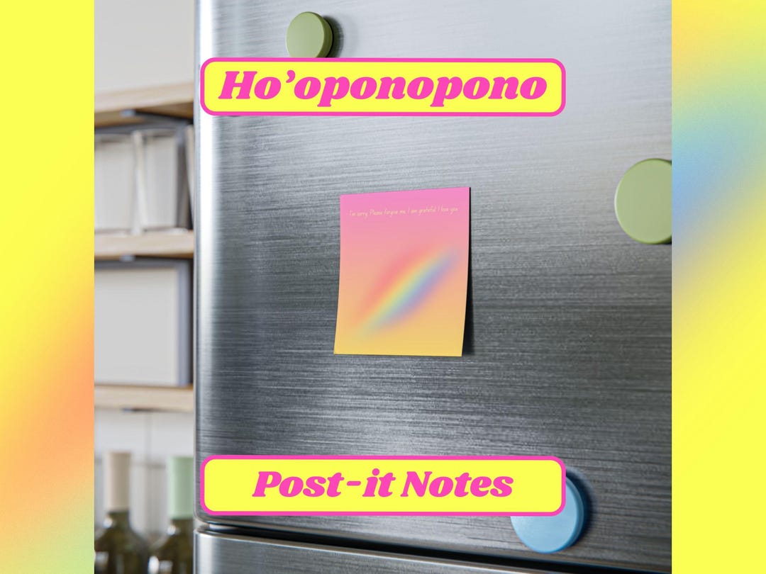 Ho'oponopono Rainbow Post-it® Note Pads Remind Yourself of the Healing ...
