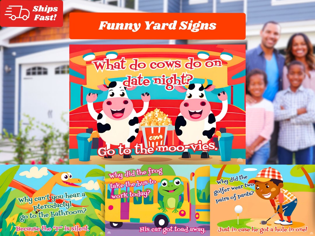 Funny Lawn Sign, Joke Yard Sign, Funny Garden Placard, School Yard Sign ...