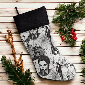Horror Movie Poster Creepmas Holiday Stocking | Gothic Christmas Decor ...