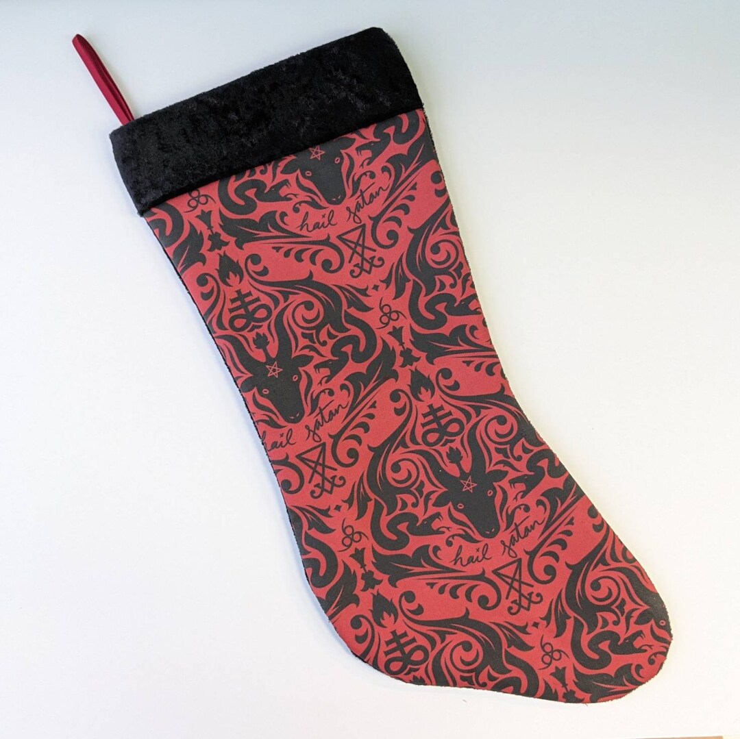 Hail Satan Hexmas Alternative Goth Christmas Stocking - Etsy