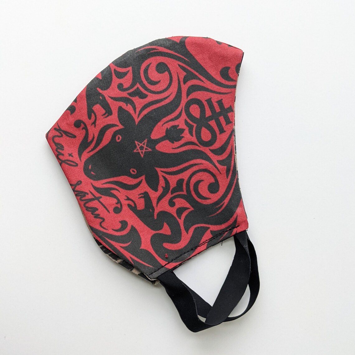 Baphomet Mask Hail Satan Face Mask Reversible Reusable | Etsy