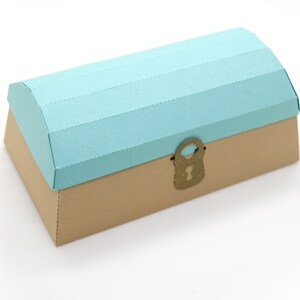 Treasure Chest Gift Box - Flat Shapes With Instructions Papercraft ...