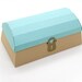 Treasure Chest Gift Box Flat Shapes With Instructions - Etsy