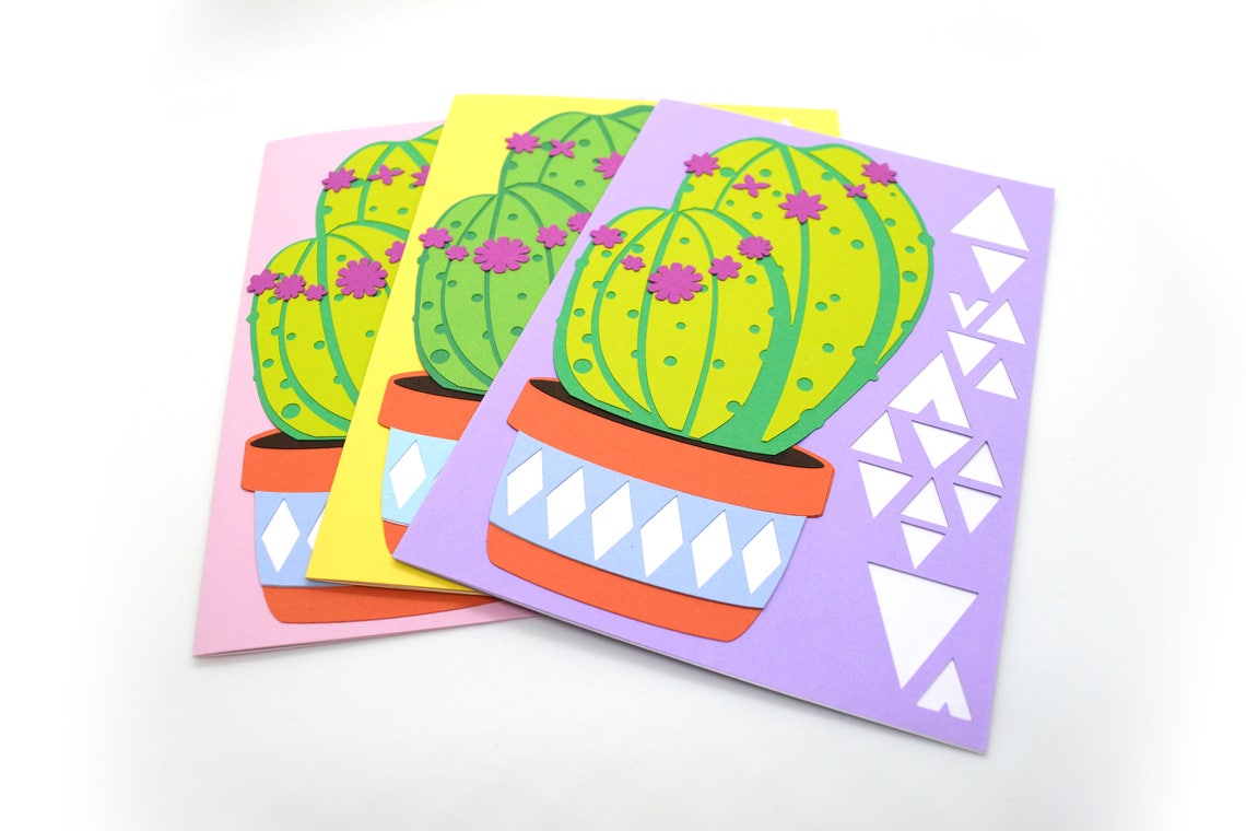 Cactus Card - Etsy