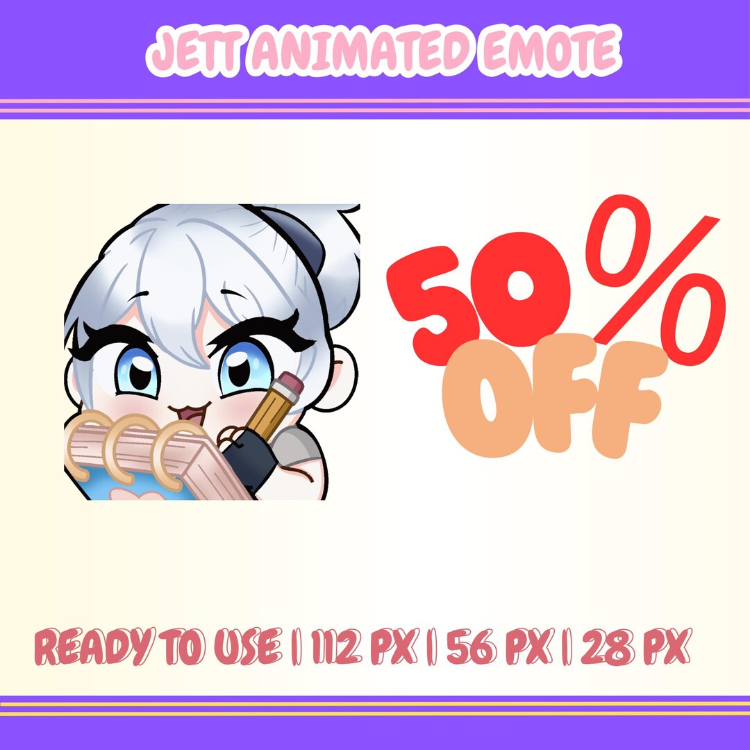 ANIMATED EMOTES JETT Noted Twitch Emotes Animated Valorant Emotes Jett ...