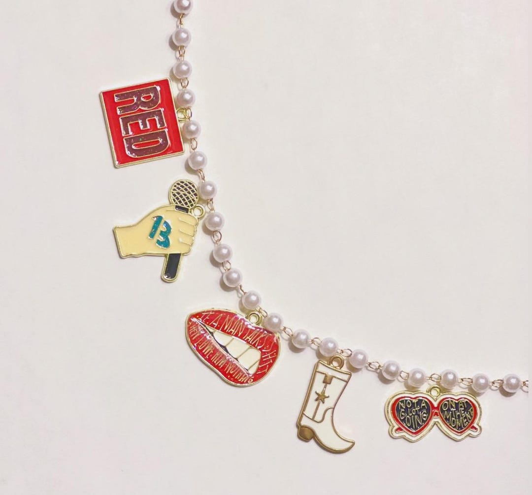 Swiftie Inspired Charm Necklace - Etsy