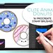 Procreate Digital Stamp Set CUTE DONUTS Kawaii Donuts - Etsy