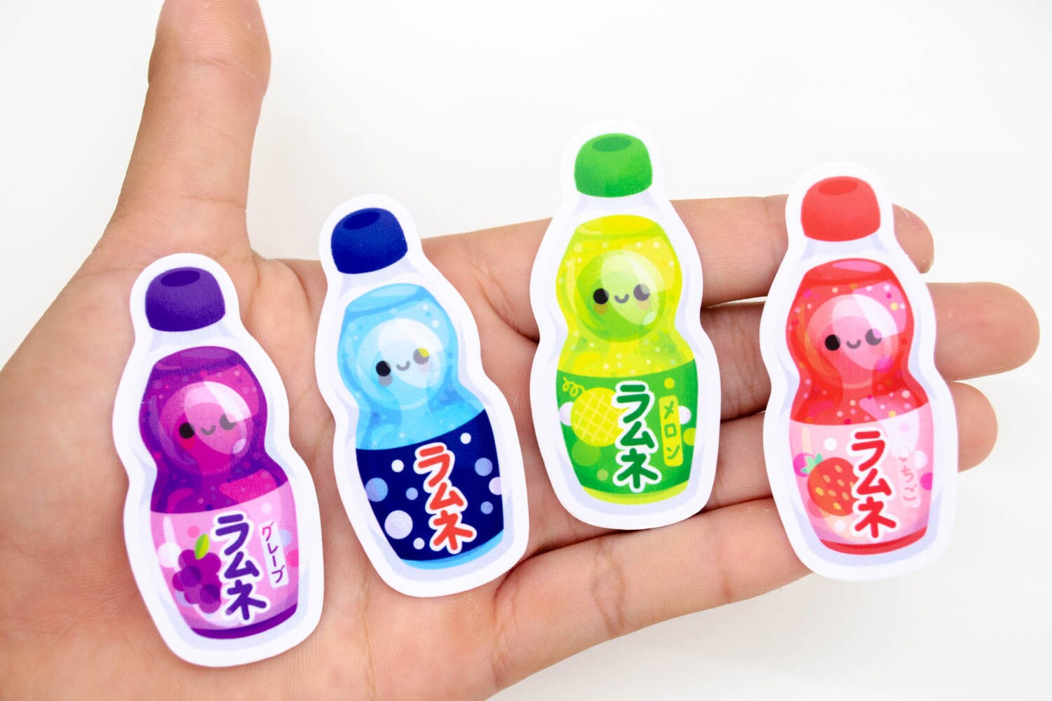 Kawaii Japanese Soda Stickers Strawberry Original Grape - Etsy