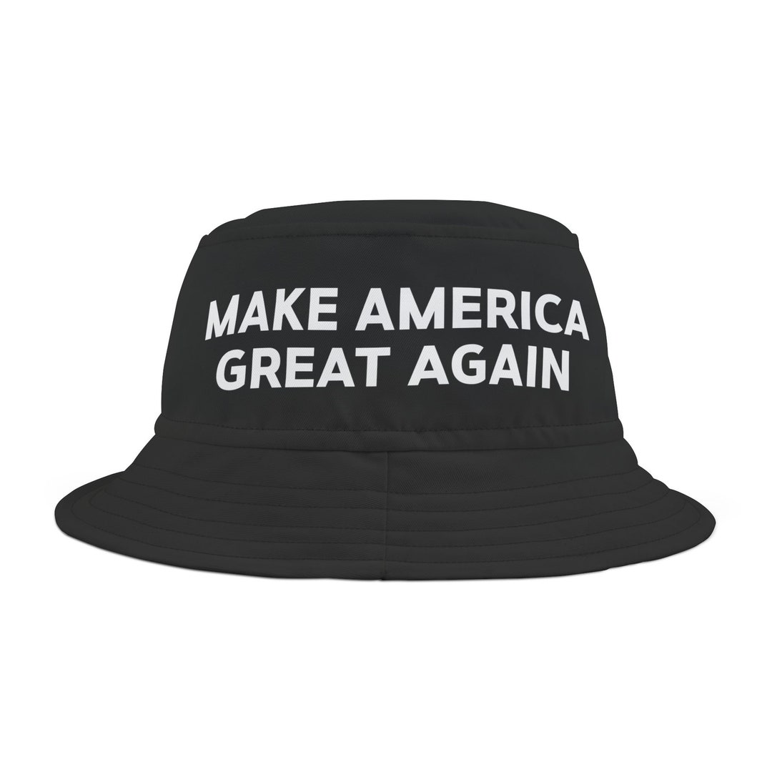 MAGA Bucket Hat, Trump Hat, Political, Republican Bucket Hat Black - Etsy