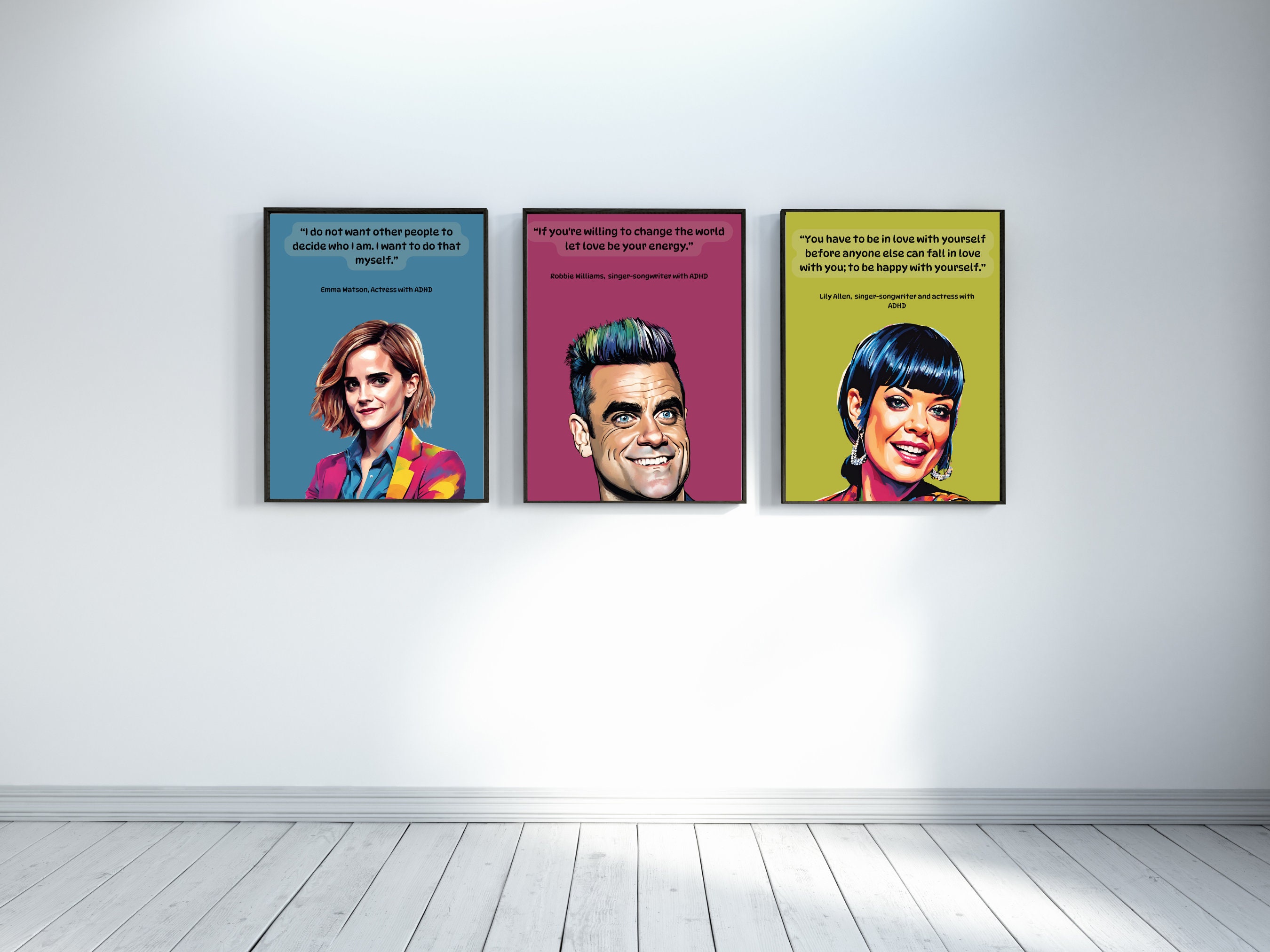 Famous People With ADHD Posters, Quotes, Classroom & Office Poster (set ...