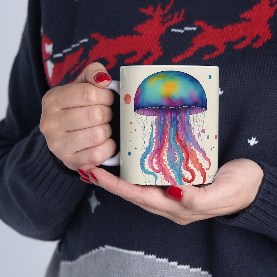 Jellyfish Mug, Jellyfish Lover Gift, Gifts for Him, Gift for Her ...