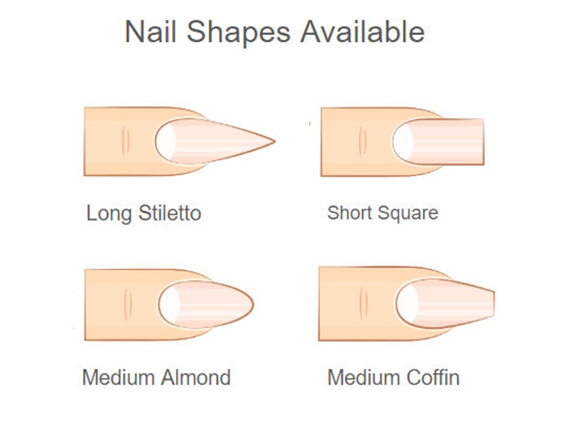 Custom Single Color Press on Nails - Etsy