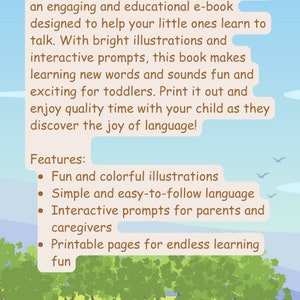 Printable Toddler Speech Development Ebook Let's Talk: Fun Guide for ...