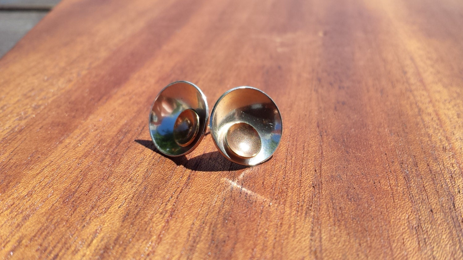 Sterling, argento, bronzo, grande, borchie, Classic, Easy-to-wear ...