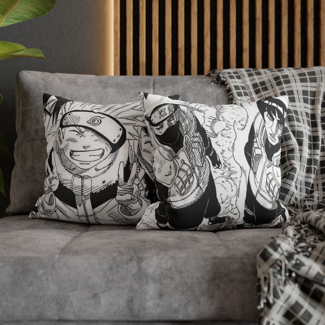 Naruto Graphic Dual-sided Square Pillowcase - Etsy