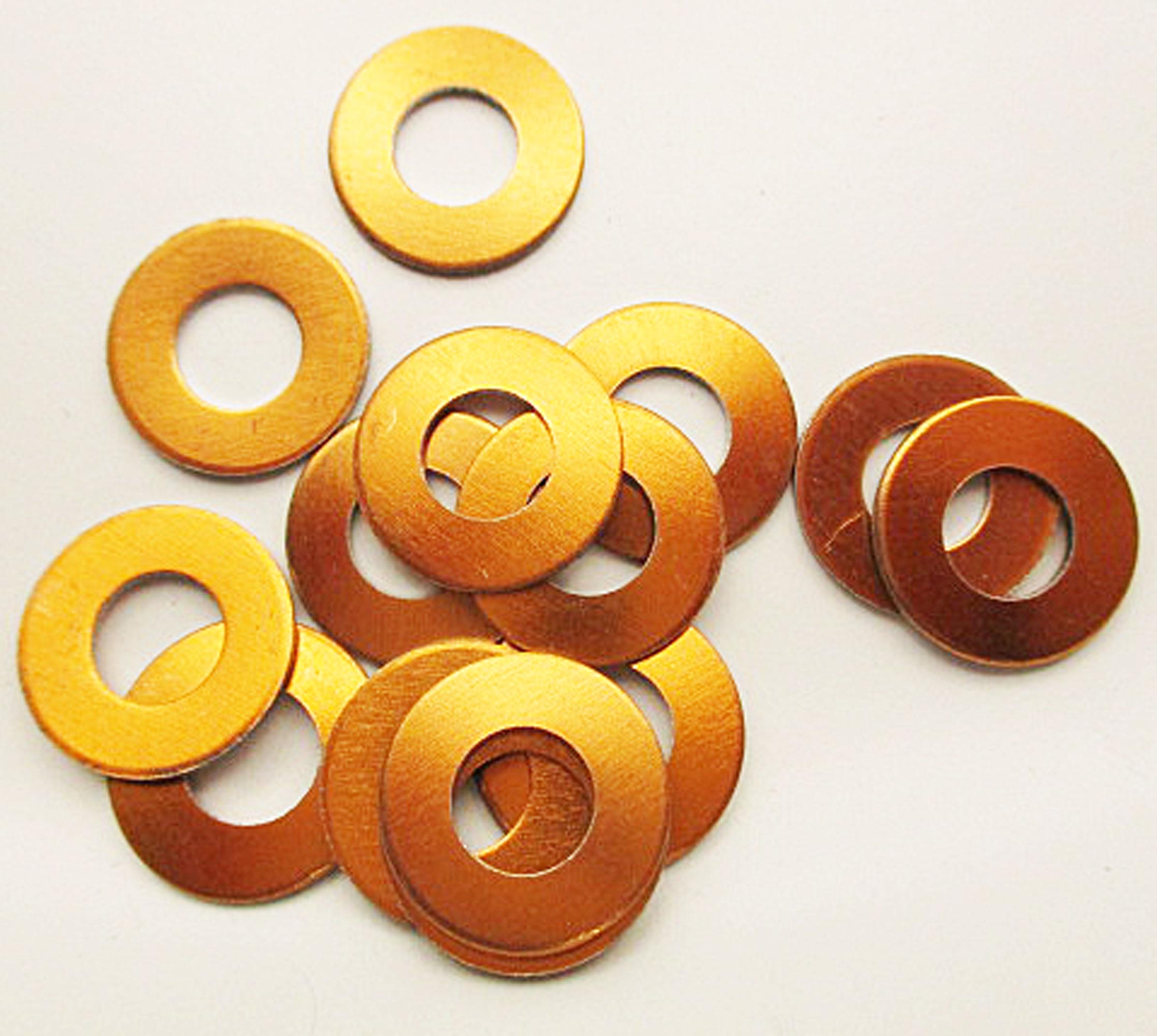 Anodized Aluminum Washers, 13x1mm, 20 Gauge, You Choose Color, 100pcs ...