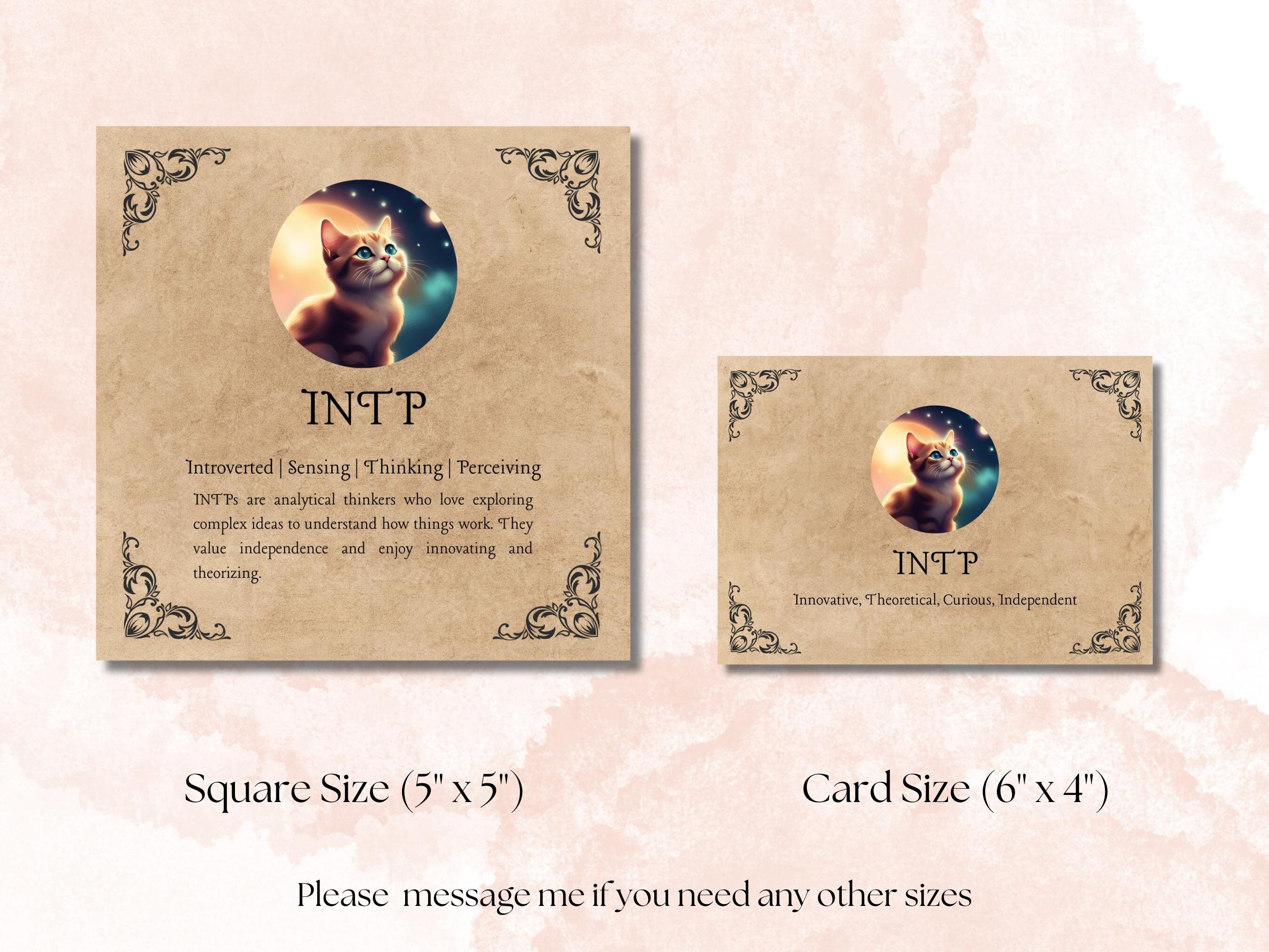 INTP Myers Briggs MBTI Poster, 16 Personalities Personalized Deco and ...