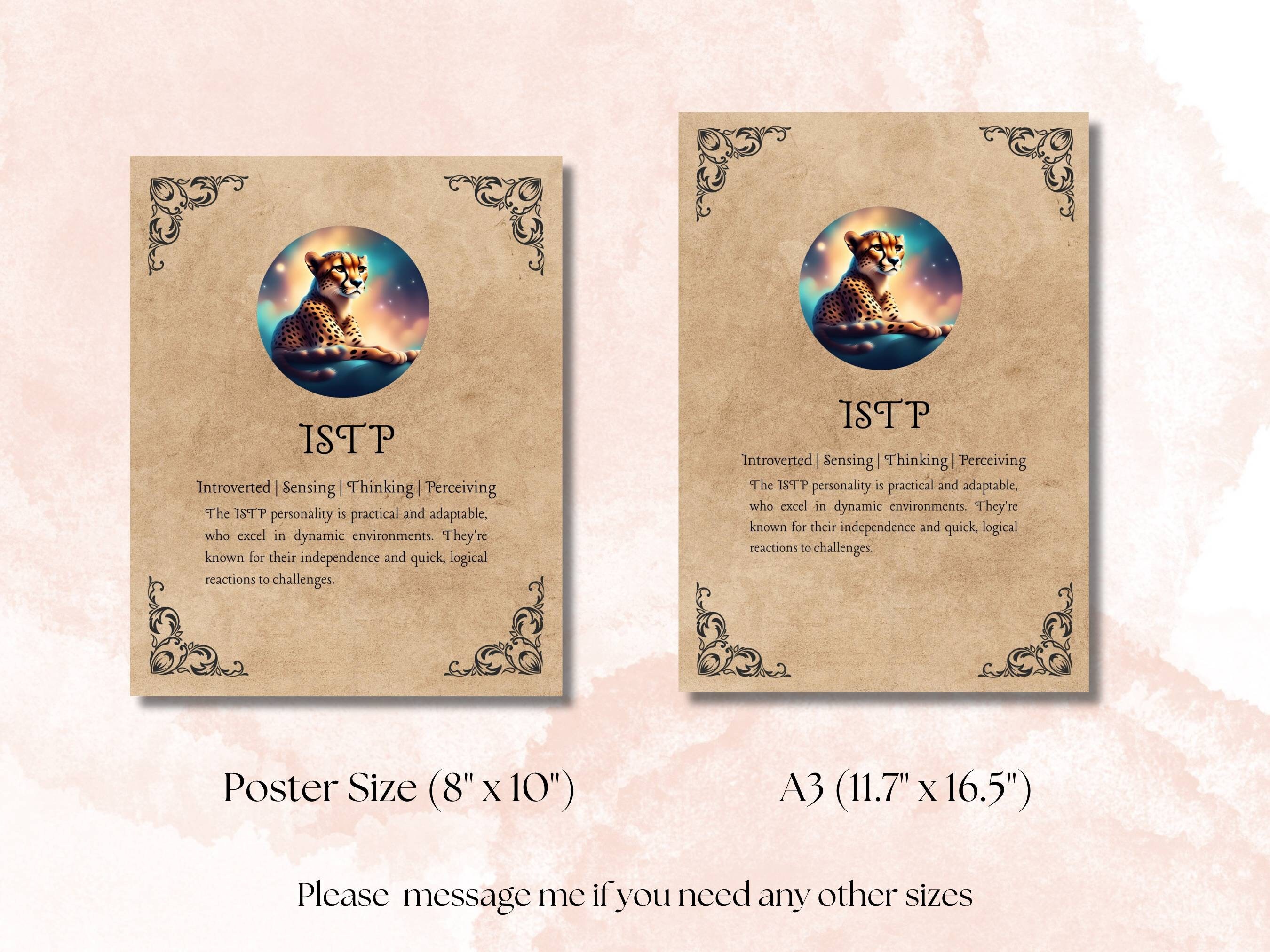 ISTP Myers Briggs MBTI Poster, 16 Personalities Personalized Deco and ...