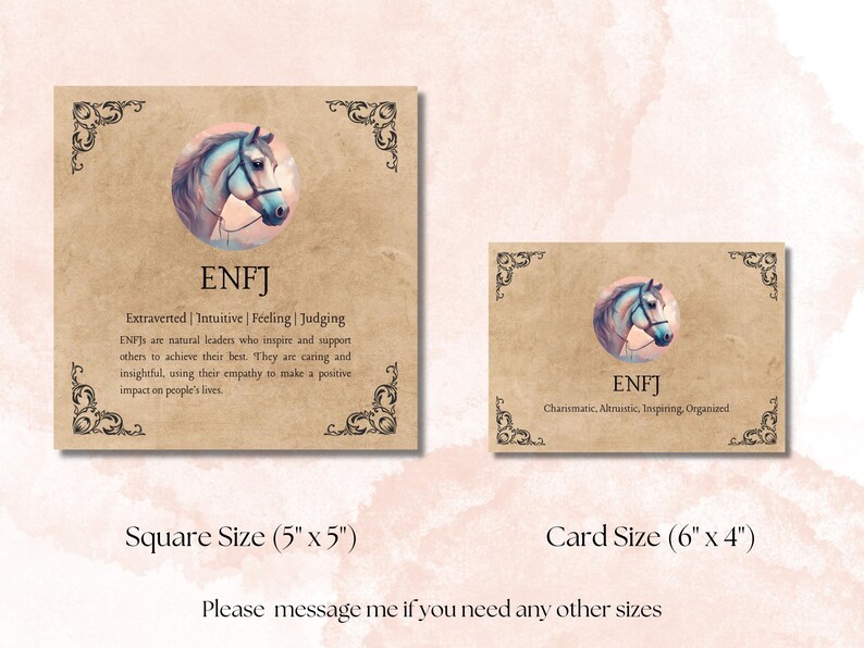 ENFJ Myers Briggs MBTI Poster, 16 Personalities Personalized Deco and ...