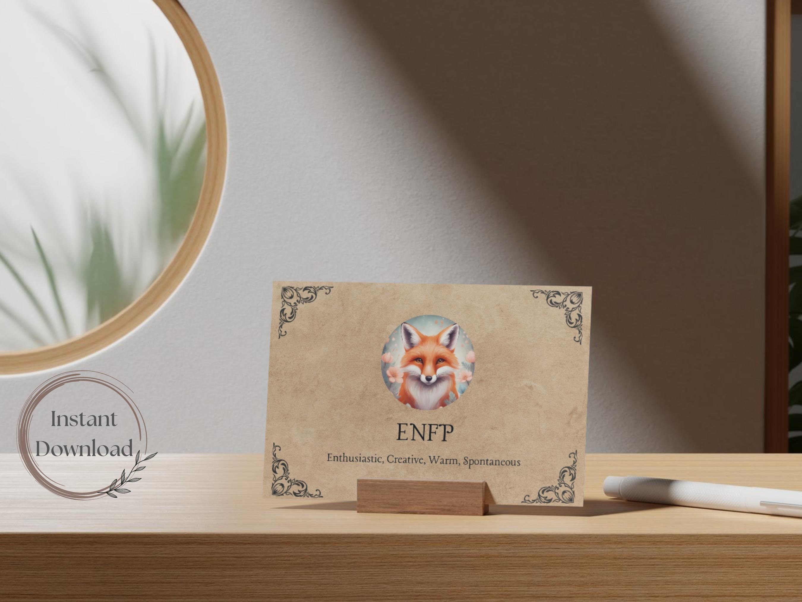 ENFP Myers Briggs MBTI Poster, 16 Personalities Personalized Deco and ...