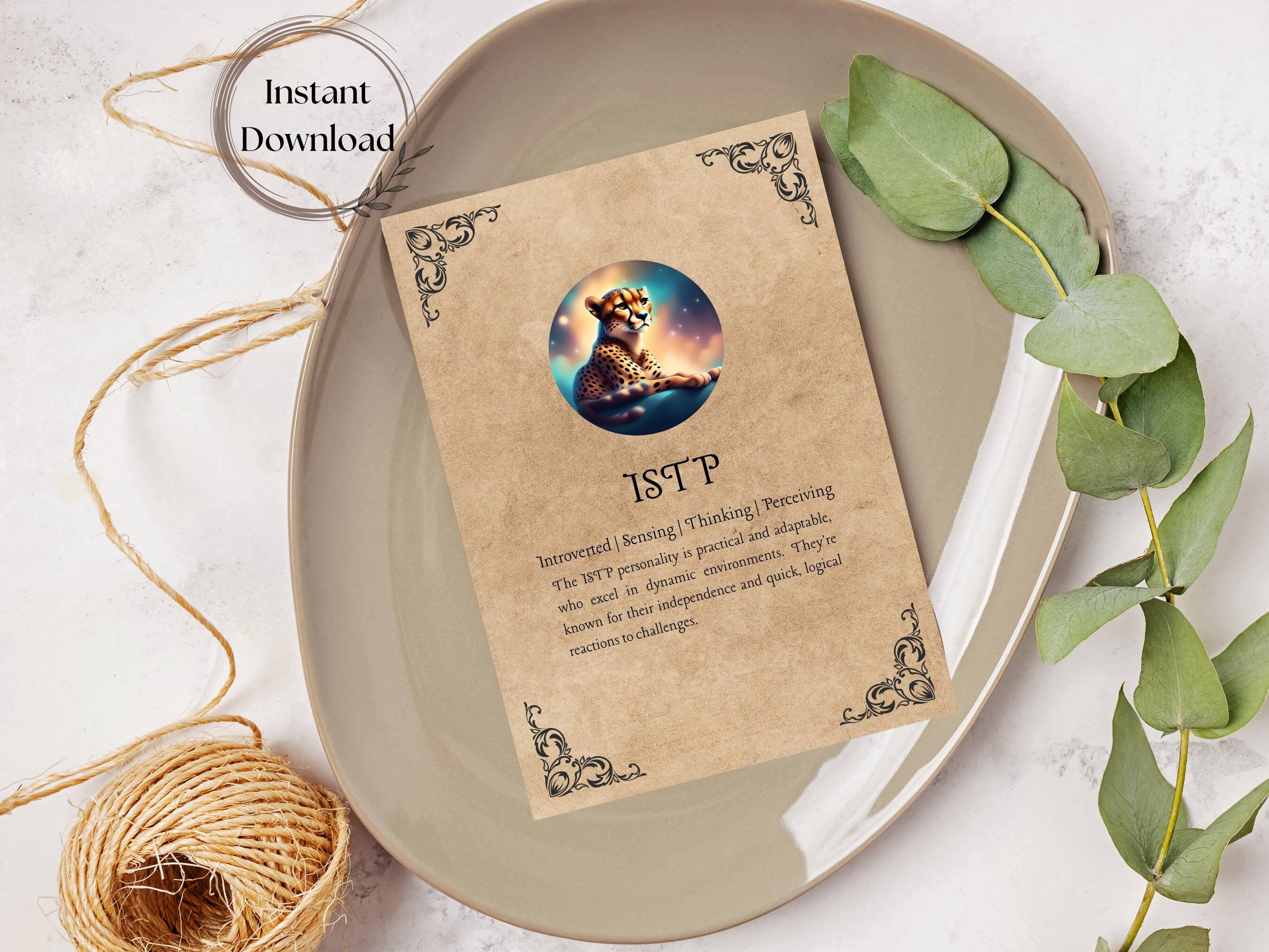 ISTP Myers Briggs MBTI Poster, 16 Personalities Personalized Deco and ...