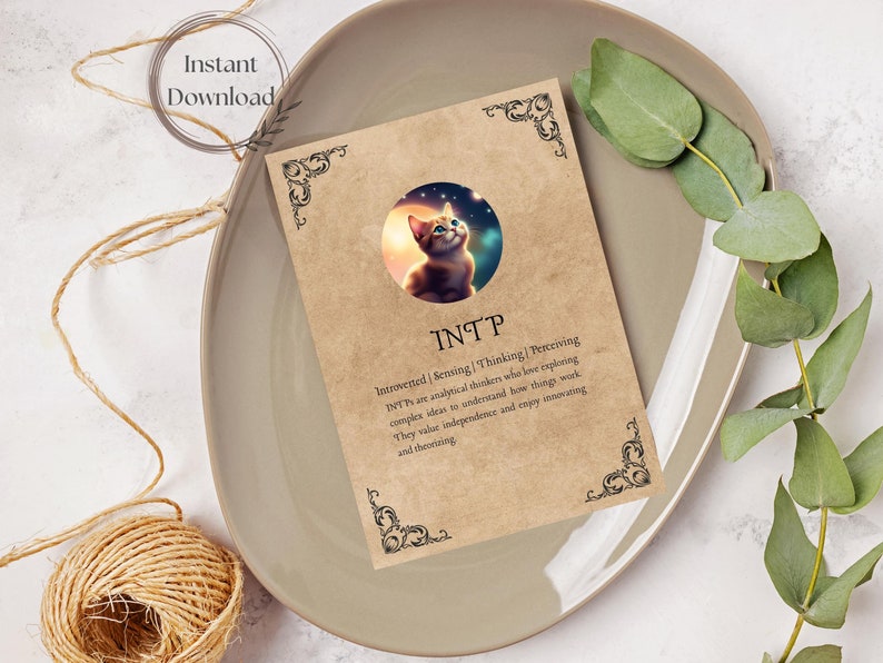 INTP Myers Briggs MBTI Poster, 16 Personalities Personalized Deco and ...