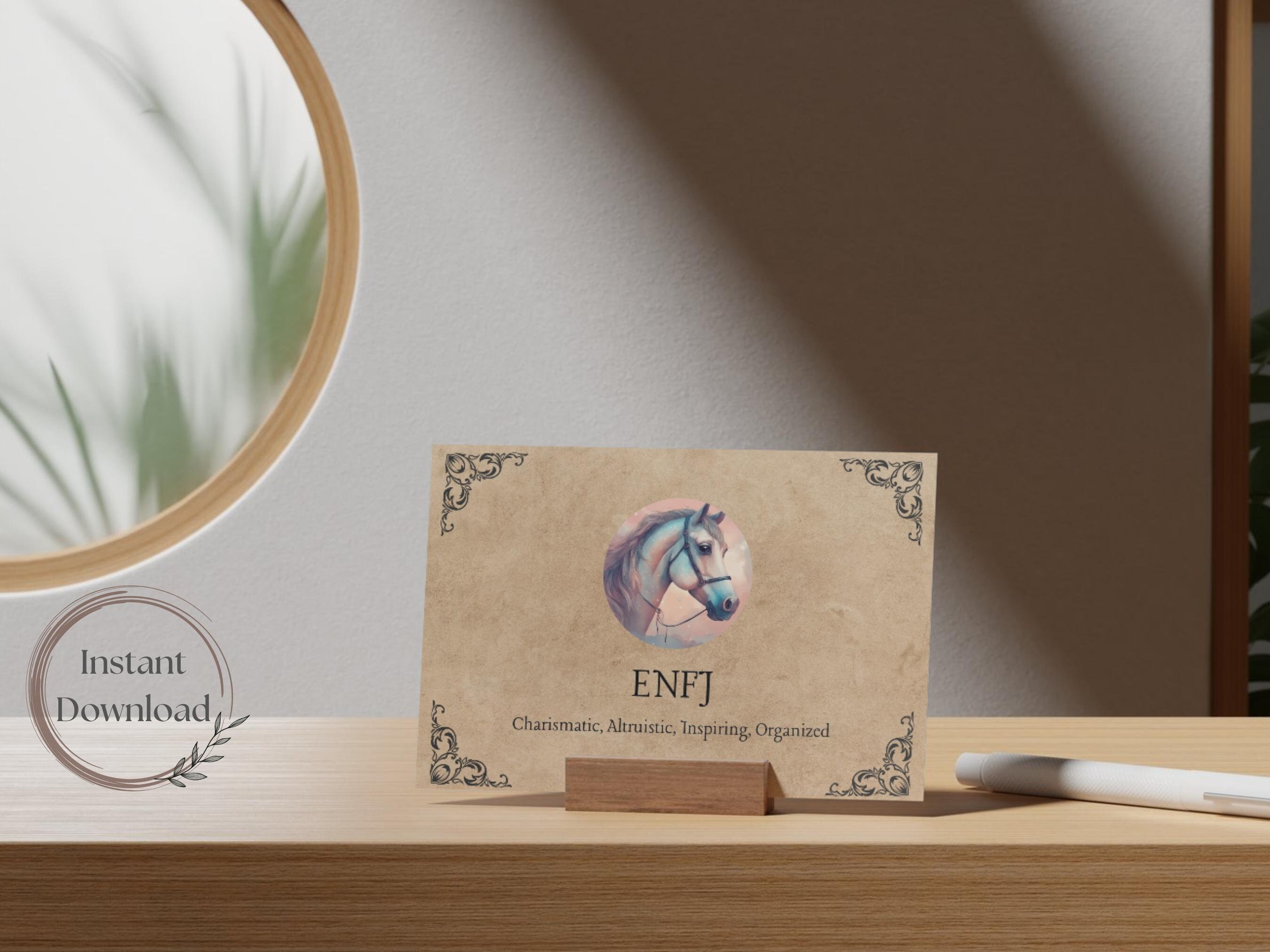 ENFJ Myers Briggs MBTI Poster, 16 Personalities Personalized Deco and ...