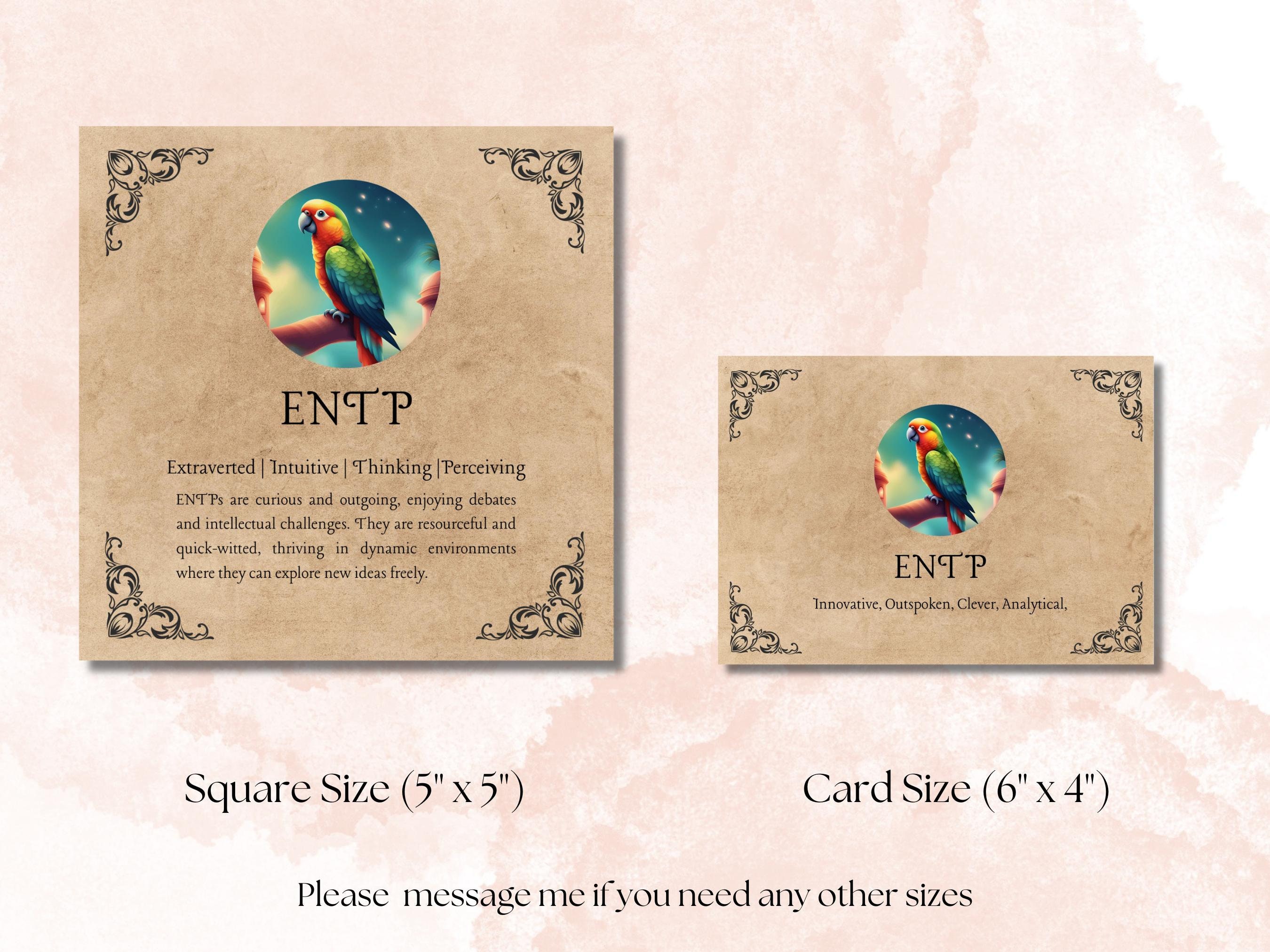 ENTP Myers Briggs MBTI Poster, 16 Personalities Personalized Deco and ...