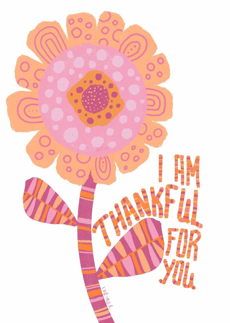 I Am Thankful for You - Etsy