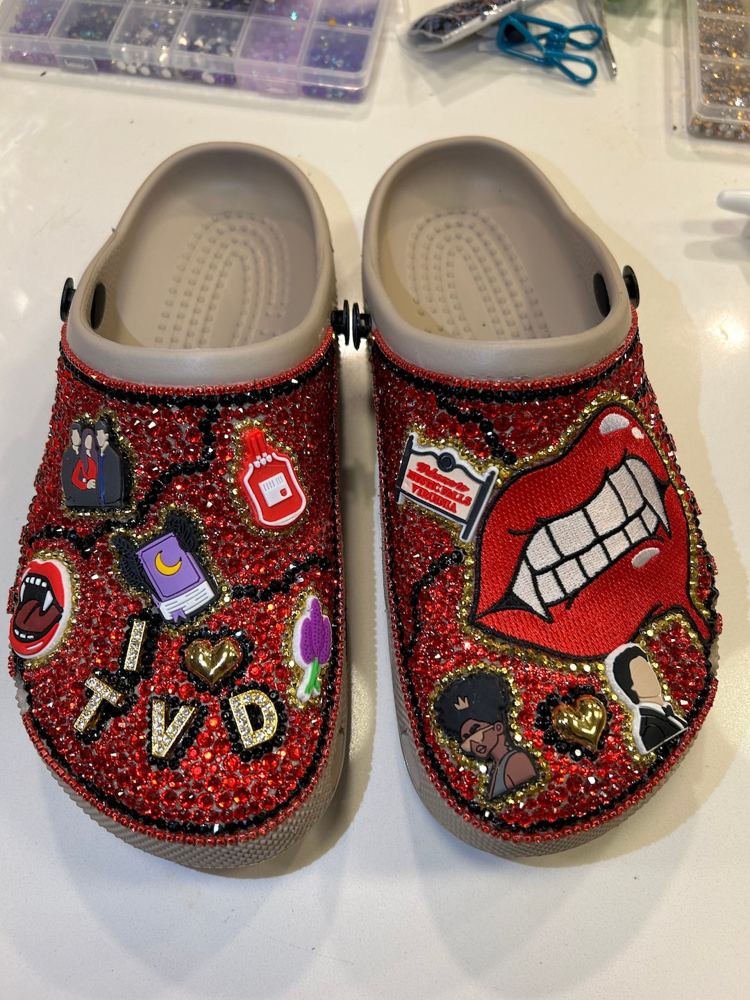 Vampire Diaries Crocs - Etsy