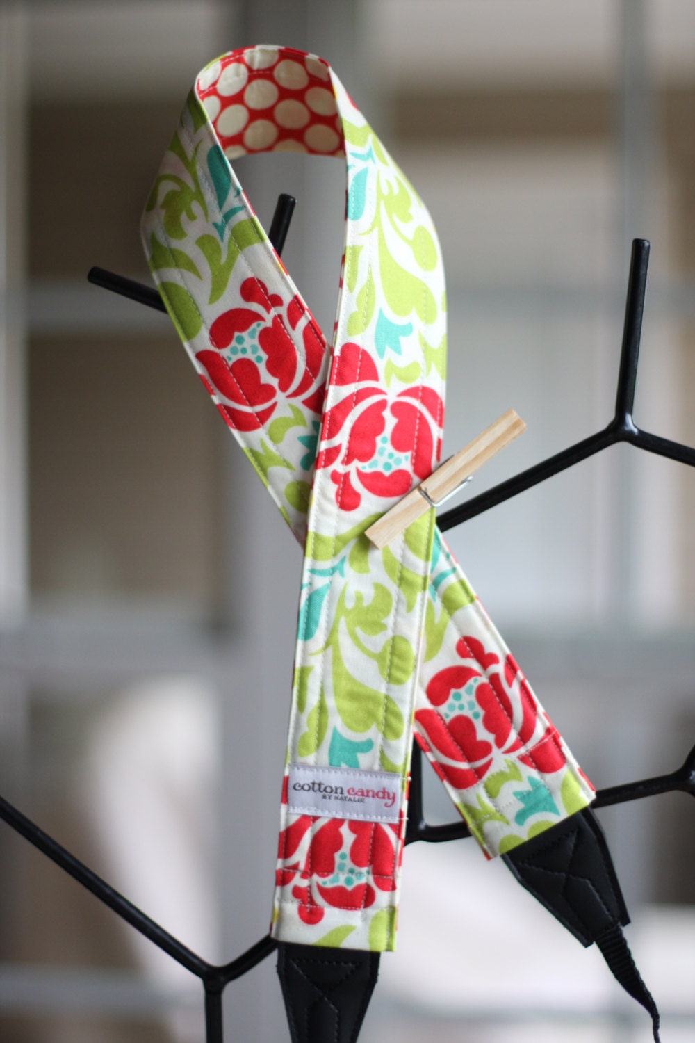 Ivory Sway Polka Dots - Reversible Camera Strap - Etsy