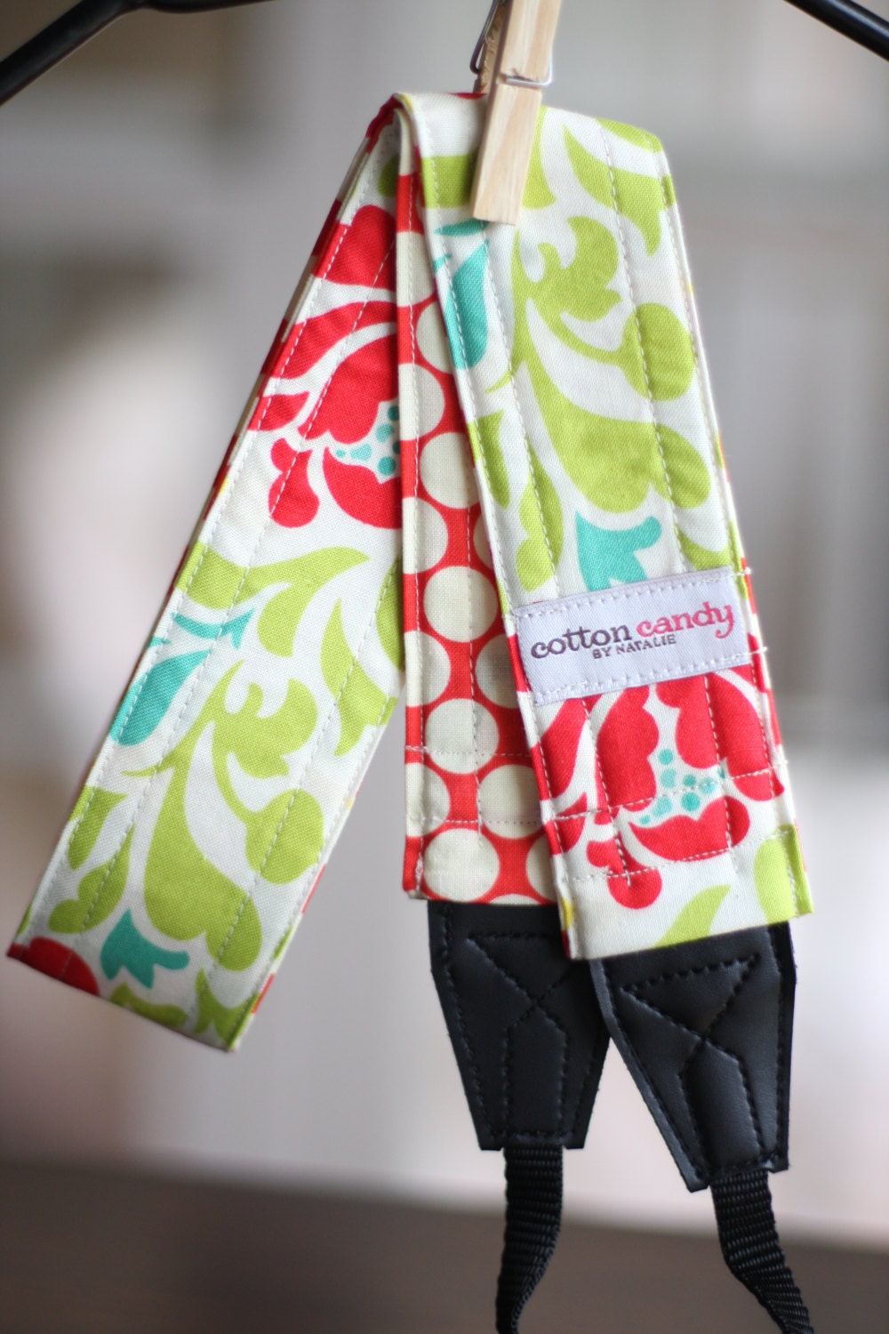 Ivory Sway Polka Dots - Reversible Camera Strap - Etsy