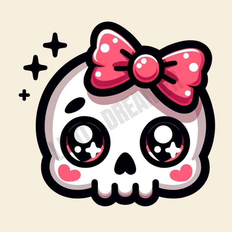 Cute Kawaii Halloween Clipart, Ghosts, Skulls, Black Cats, Witches, 50 ...