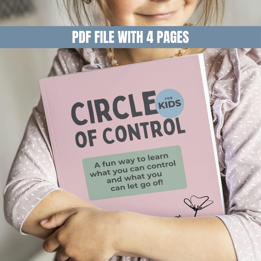 Circle of Control for Kids Worksheets, School Counseling Activity, Self ...