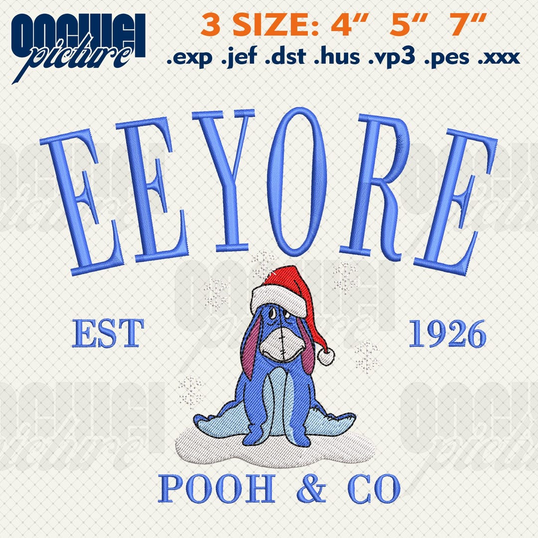 Yellow Bear Cartoon and Friend Embroidery Design, Christmas Embroidery ...