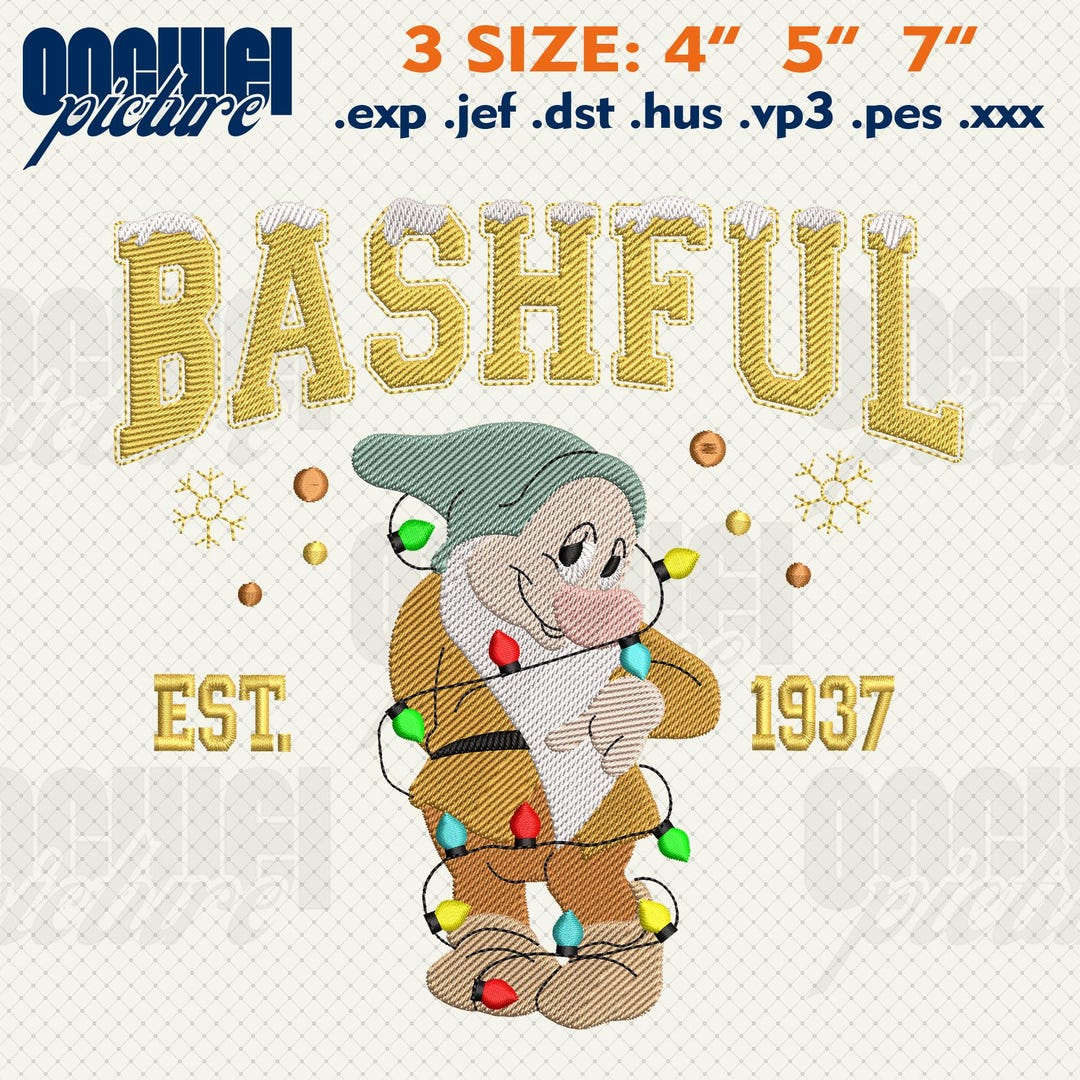 Cartoon Princess Embroidery Design, Christmas Embroidery Design, Shy ...