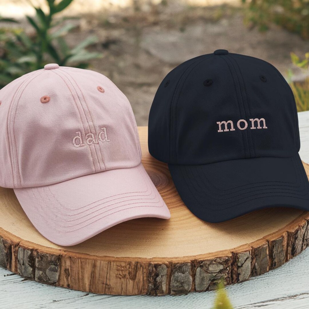 Family Custom Embroidered Caps, Custom Embroidered Mom/dad Hat, Custom ...