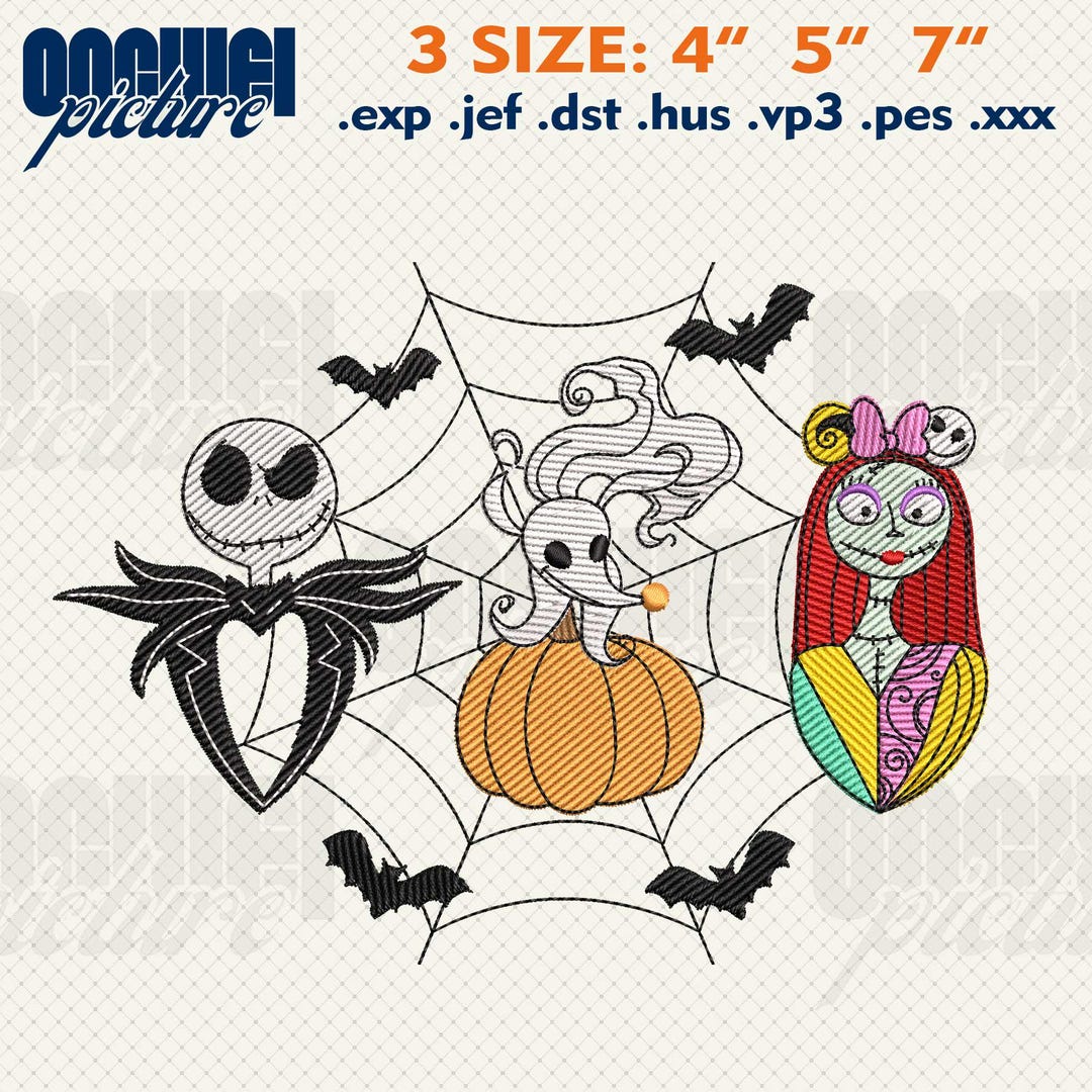 Horror Cartoon Coquette Embroidery File, Horror Cartoon Coquette ...