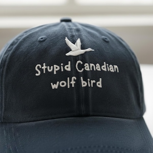 Stupid Canadian Wolf Bird Hat - Etsy