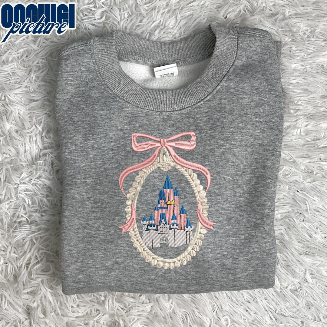 Magical Land Embroidered Jumper, Magical Castle Embroidered Sweatshirt ...