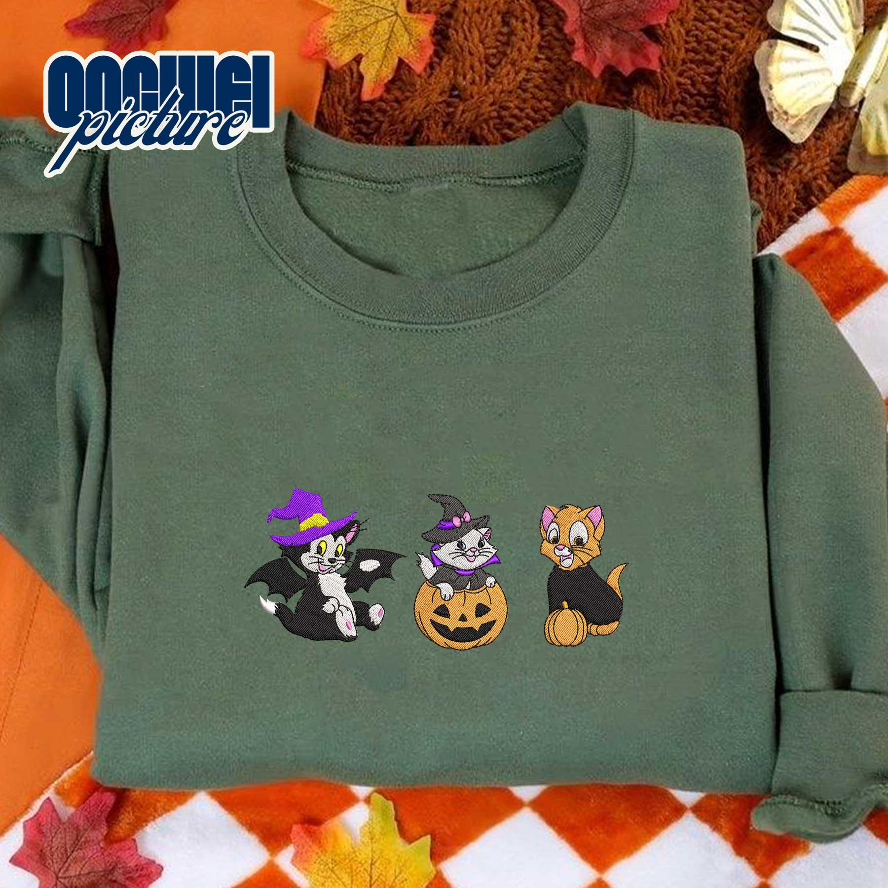 Pumpkin Cat Cartoon Embroidery Design, Cute Baby Cat Cartoon Embroidery ...