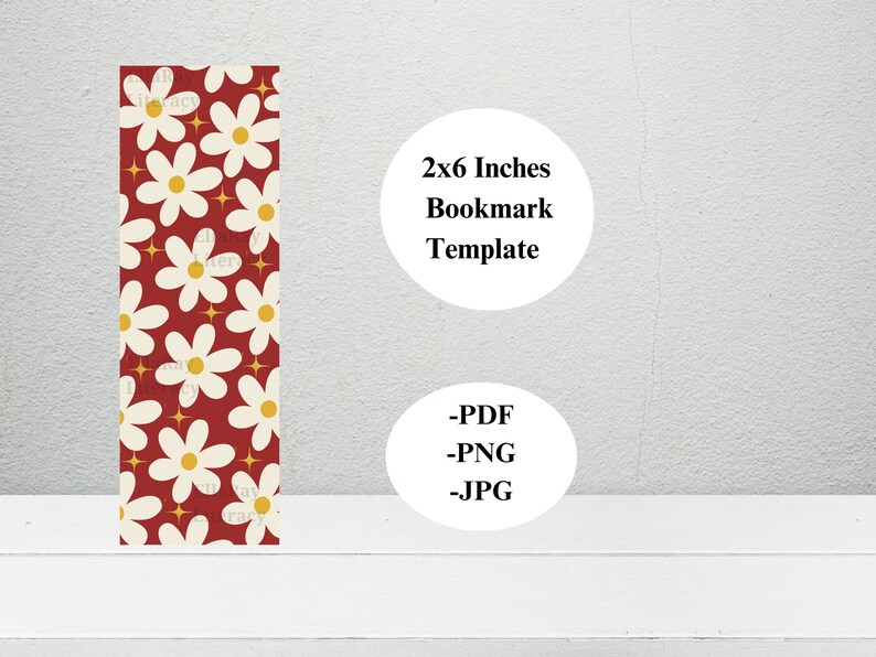 6 Printable Bookmarks Digital-pdf/png/jpg 2x6in. - Etsy Australia